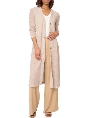 GIBSONLOOK Open Stitch Duster Cardigan