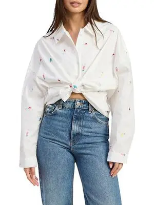 EN SAISON Nellie Printed Button-Up Shirt