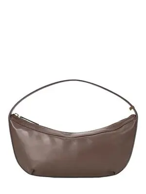 Staud Demy Leather Shoulder Bag - Espresso