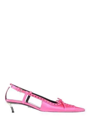 Versace Pumps With Geometric Heel - Pink
