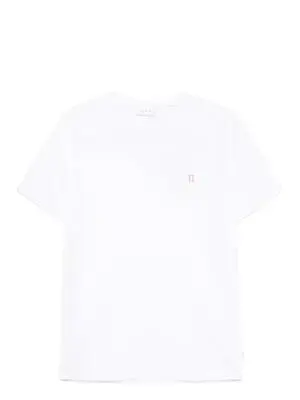 LES DEUX Logo-embroidered T-shirt - White