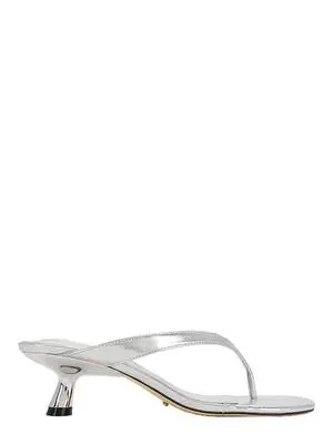 TONY BIANCO Krista Mule - Silver Nappa Metallic