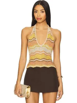 Retrofete Luz Crochet Top - Metallic Multi