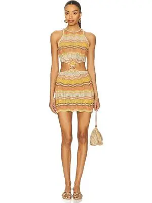 Retrofete Dania Crochet Dress - Metallic Multi