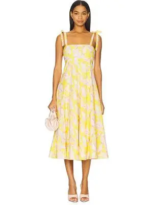 Astr The Label Shiann Dress - Yellow Multi Floral