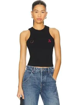 UNDERSTATED LEATHER X Lucky Charm Tank Top - Black