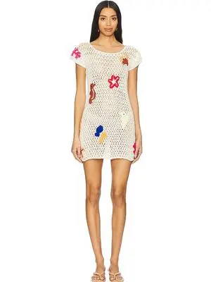 TACH Crochet Mini Dress - Cream