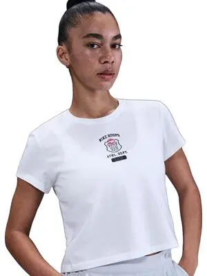 Nike Club Cropped T-shirt - White