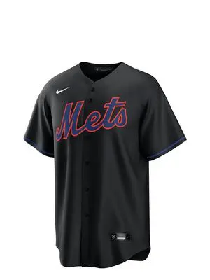 Nike Starling Marte New York Mets Mlb Replica Jersey - Black