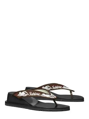 Tory Burch Sublime Wedge Flip-flop - Sublime Swimmer/spiced Mocha/white