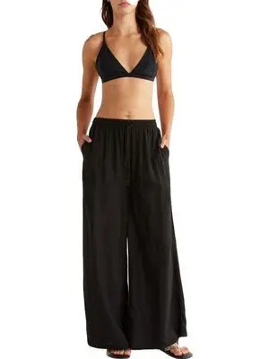Nordstrom Flowy Cover-up Pants - Black