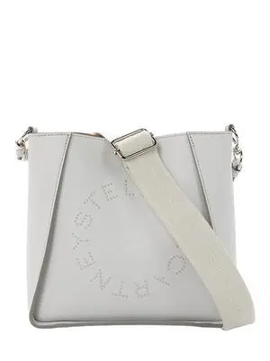 Stella McCartney Logo Crossbody Bag - Pearl Grey