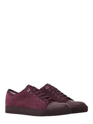 LANVIN Dbb1 Leather And Suede Sneakers - Bacchus