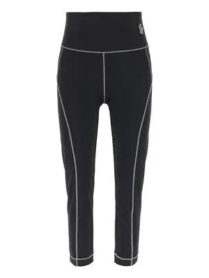 Moncler Logo Patch Leggings - Black