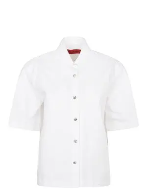 THE LATEST Cotton Button Up Shirt - White