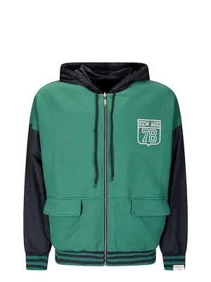GOLDEN GOOSE Organic Cotton Reversible Hoodie - Green
