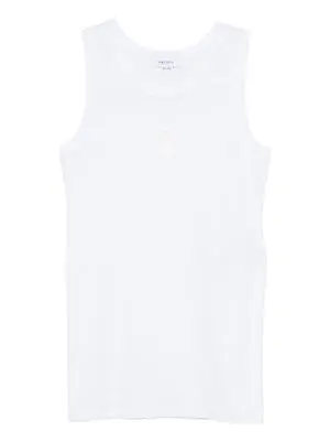 Alexander McQueen Skull Cotton Tank - White