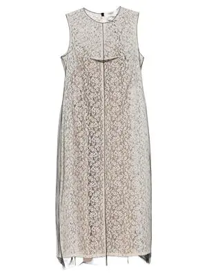 Fendi Lace Midi Dress - White