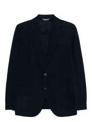 CIRCOLO 1901 Cotton Single Breasted Jacket - Blue