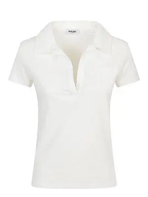BASE Cotton Polo Shirt - White