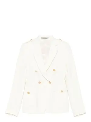 Tagliatore Wool Double-breasted Jacket - White