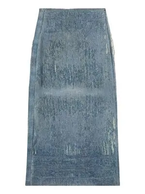 DIESEL® Denim Midi Skirt - Clear Blue
