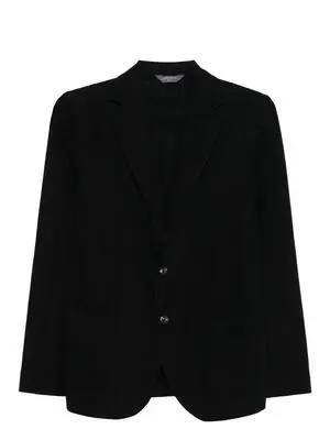 CIRCOLO 1901 Cotton Single Breasted Jacket - Black