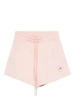 Adidas By Stella McCartney Logo Cotton Shorts - Pink