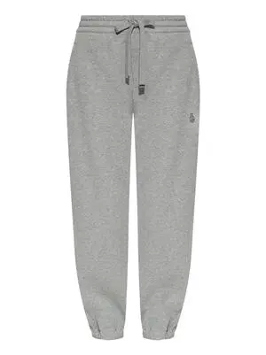 Alexander McQueen Alexander Mc Queen Logo Cotton Sweatpants - Grey