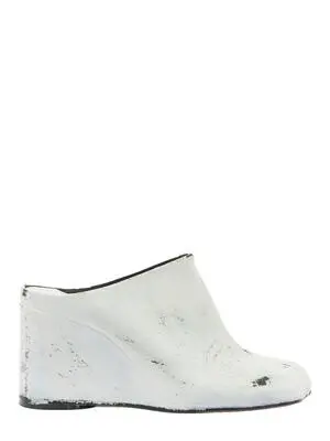MAISON MARGIELA Leather Heel Mules - White