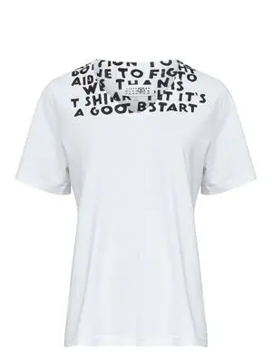 MAISON MARGIELA Printed Cotton T-shirt - White