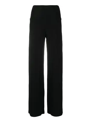 Norma Kamali Jersey Trousers - Black
