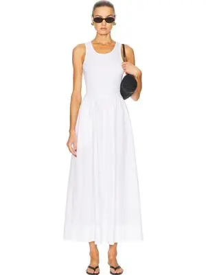 Enza Costa Cotton Resort Tank Dress - White