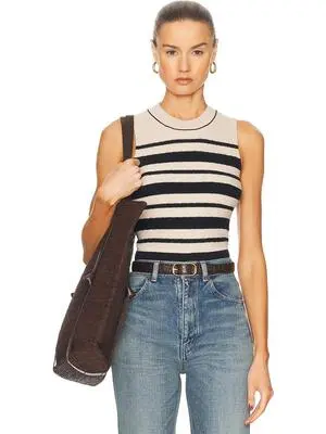 Simkhai Tatyana Tank Top - Sand Stripe