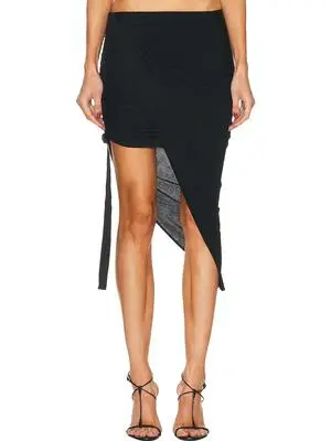 Helmut Lang Asymmetrical Skirt - Black