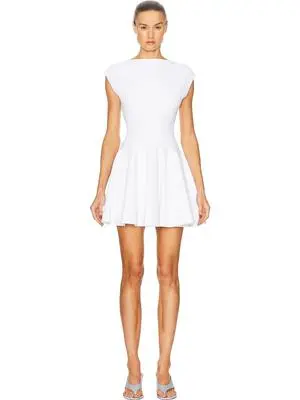 Alaïa Skater Dress - Blanc