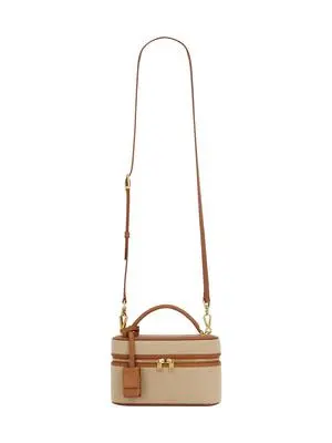 Saint Laurent Vanity Bag With Strap - Desert Dust & Brick