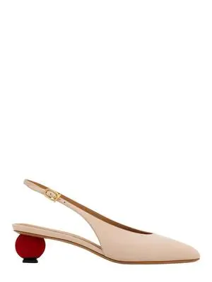 FERRAGAMO Spherical Heel Slingback Pumps - Pink