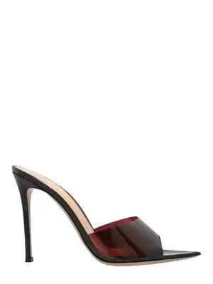 GIANVITO ROSSI 100mm Leather Heeled Mules - Red