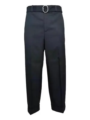JIL SANDER Belted Trousers - Blue