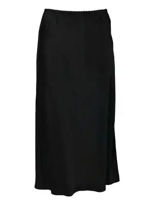 JIL SANDER Satin Midi Skirt - Black