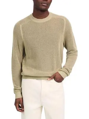 Madewell Mesh Knit Crewneck Sweater - Light Cargo