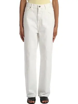 Wardrobe.NYC Low-rise Jeans - White