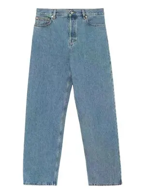 Gucci Logo Patch Jeans - Blue