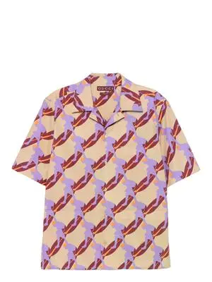 Gucci Printed Poplin Shirt - Neutrals