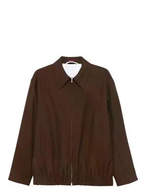 Gucci Embossed Wool Jacket - Brown