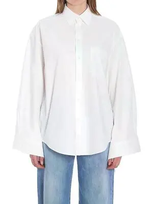 Balenciaga Tied-cuff Shirt - White