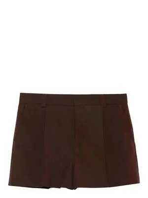 Gucci Twill Wool Shorts - Brown