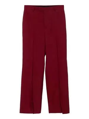 Gucci Wool Trousers - Red