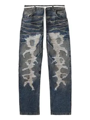 RRR123 Fathers Engine Slim-fit Straight-leg Jeans - Blue